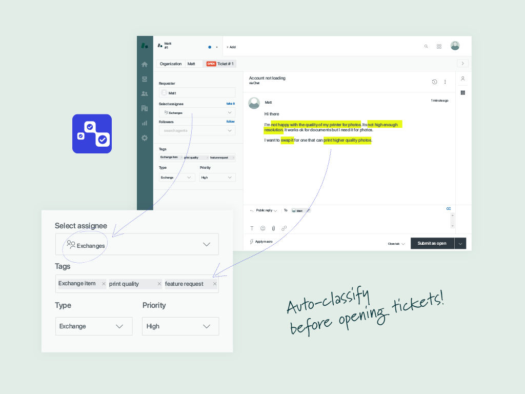 Zendesk Ticket Classification - knots.io